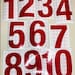 Custom Number Stickers, Boat Numbers, Helmet Numbers, Locker Numbers ...