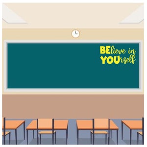 Believe in Yourself Classroom Door Vinyl Wall Decal Be You Vinyl Decal ...