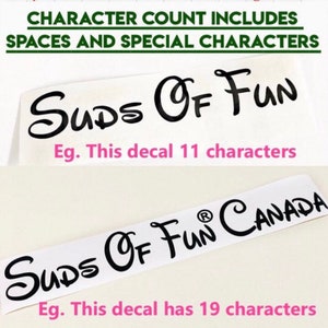 Vertical Vinyl Decals, Vertical Letters Vertical Numbers Vinyl Stickers ...