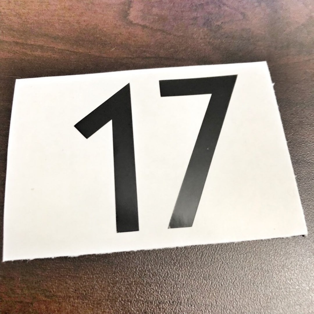 Custom Number Stickers, Boat Numbers, Helmet Numbers, Locker Numbers ...