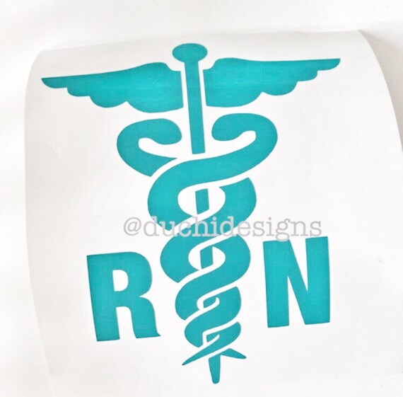 Caduceus Monogram for Nurses RN Caduceus Medical Emblem | Etsy