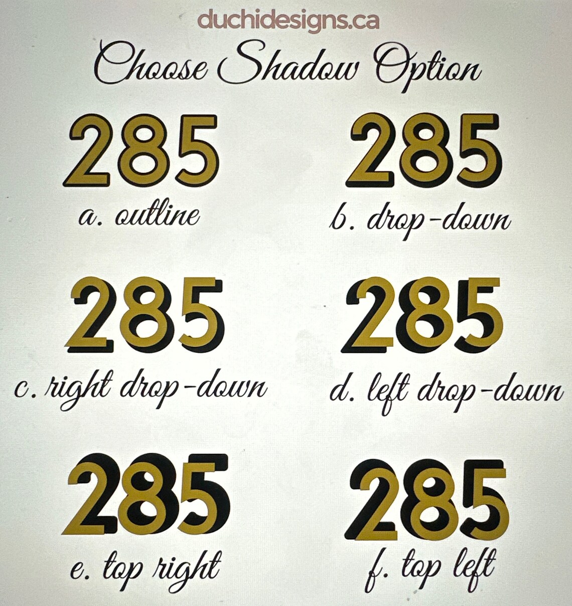 Antique Style Gold Lettering With Black Edging, Gold and Black Outline ...