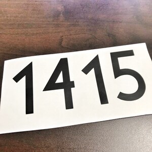 Custom Number Stickers, Boat Numbers, Helmet Numbers, Locker Numbers ...