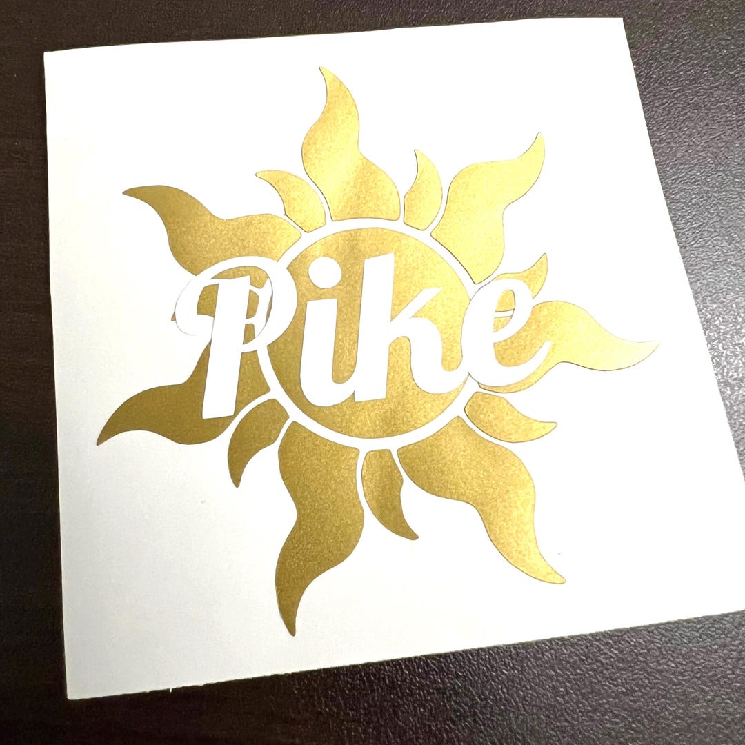 Calcomanía de sol de Disney Rapunzel Enredados, calcomanía de sol de ...