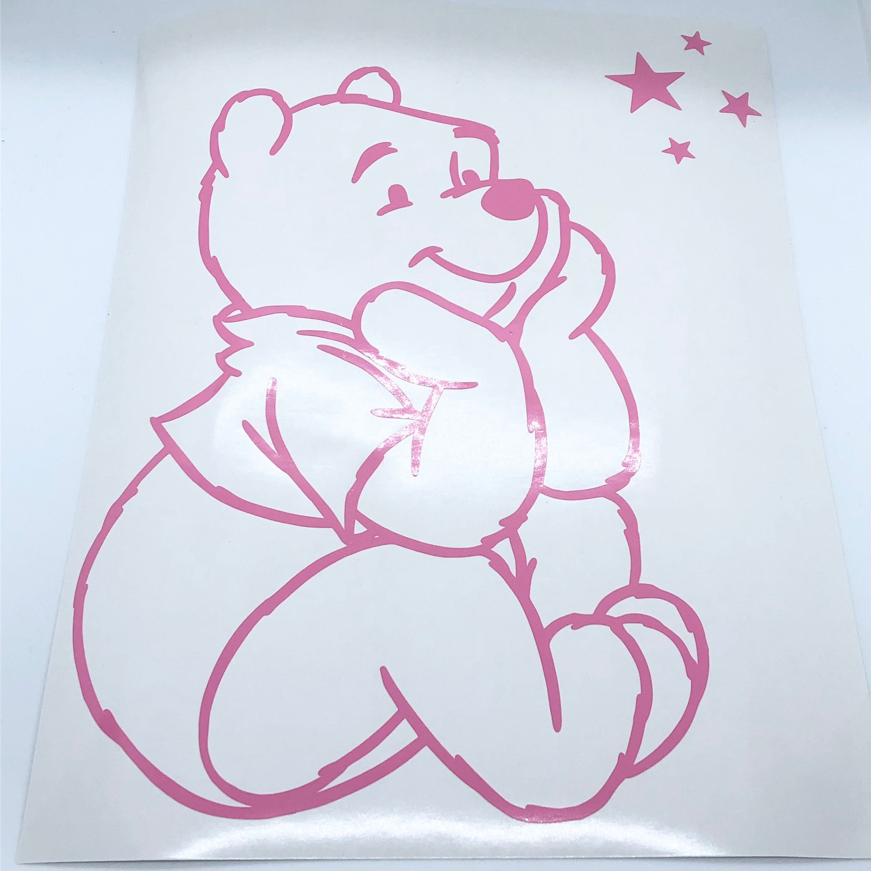 Winnie the Pooh Decal Winnie the Pooh With Stars Car Decal | Etsy