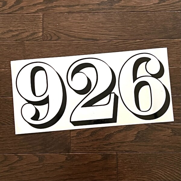 Transom Window Address Numbers - Etsy