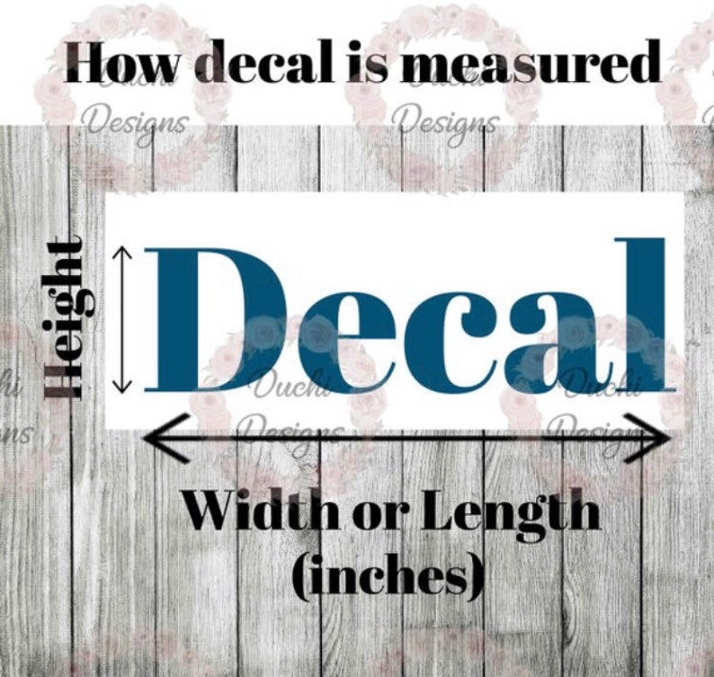 LARGE Straight 1 Line Custom Text Decal Custom Saying Decal - Etsy