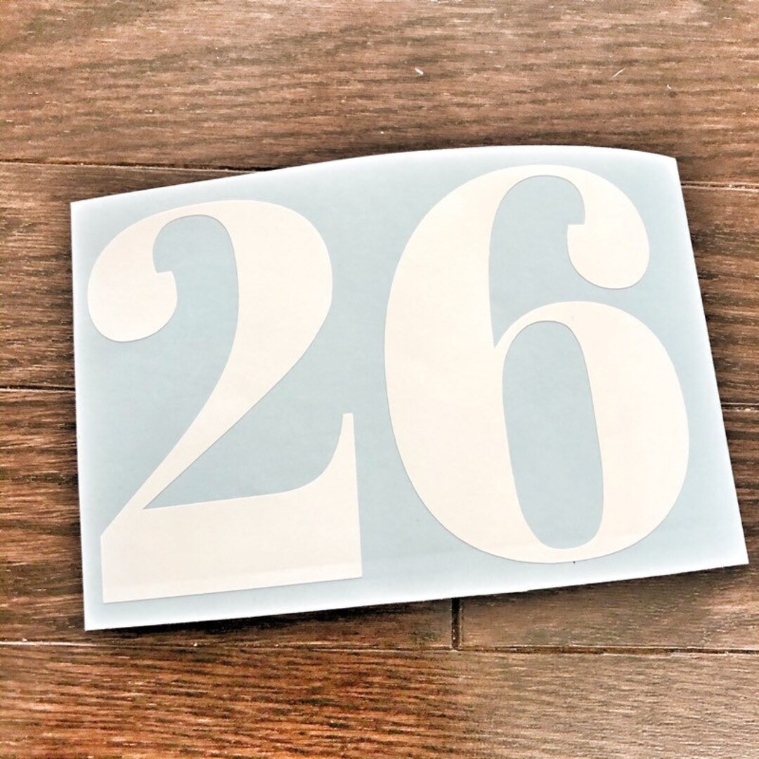 Double Digit Decal Double Number Decal Two Digits Decal Two - Etsy