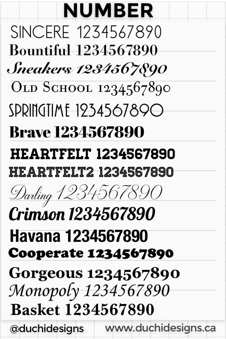 Custom Number Stickers Boat Numbers Helmet Numbers Locker - Etsy