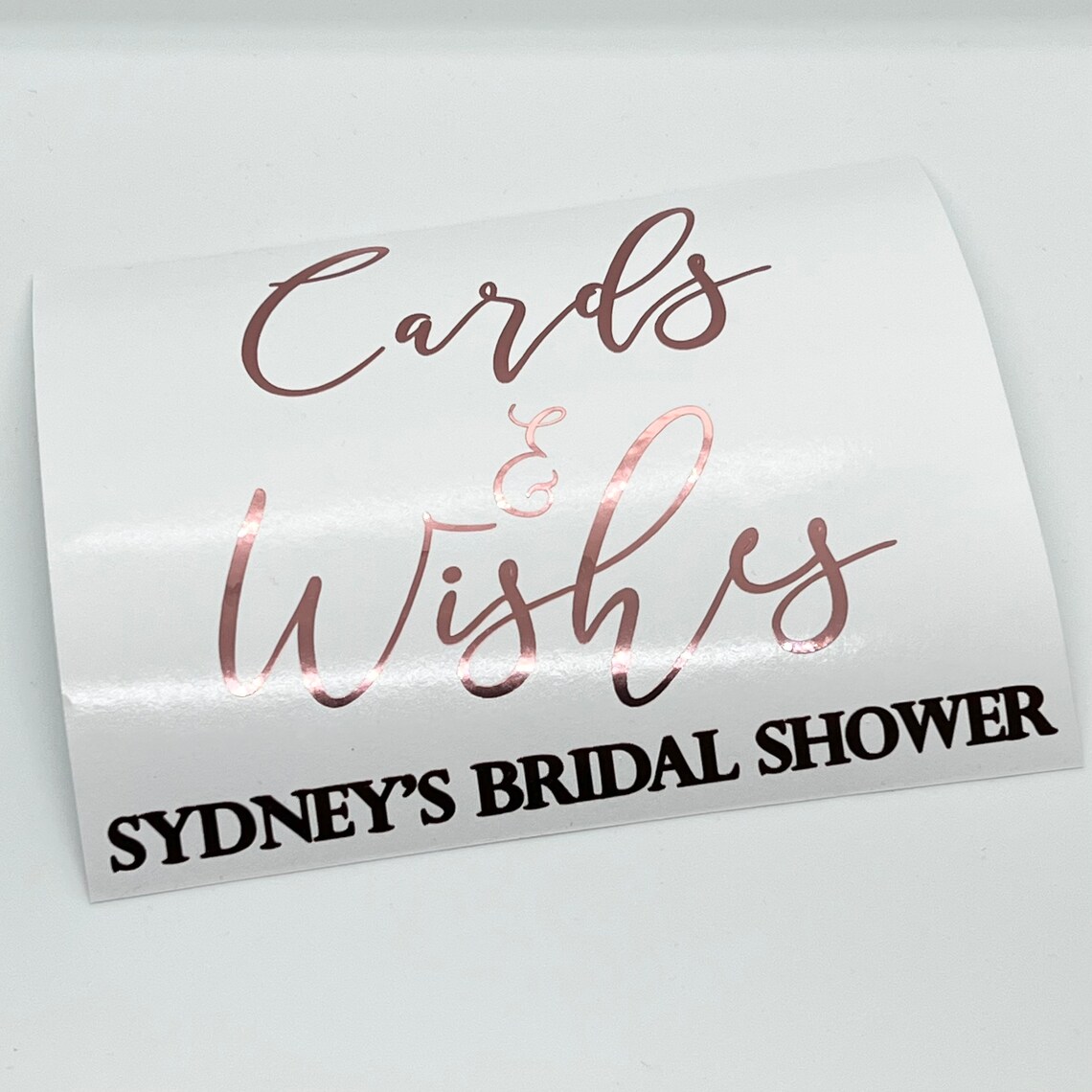 FOIL Cards and Well Wishes Decals Cards & Wishes With Names - Etsy