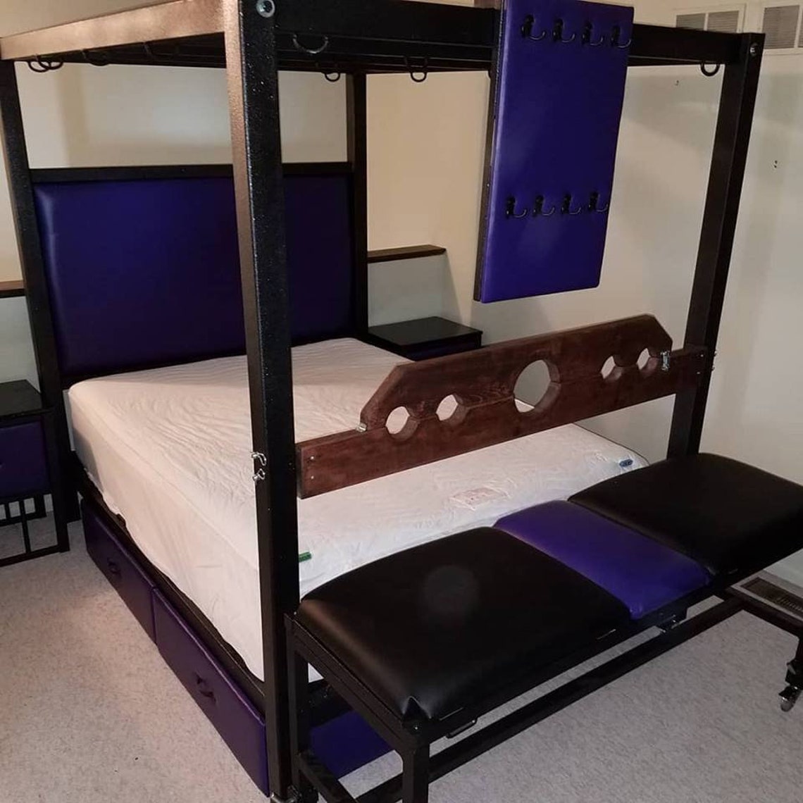 Custom Bondage Bed Frame With Canopy Etsy
