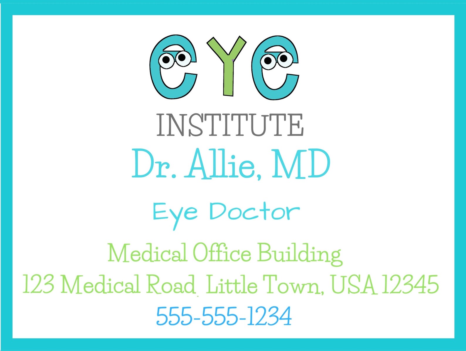PERSONALIZED Pretend Play Eye Doctor Kids Make Believe Games & Toys ...