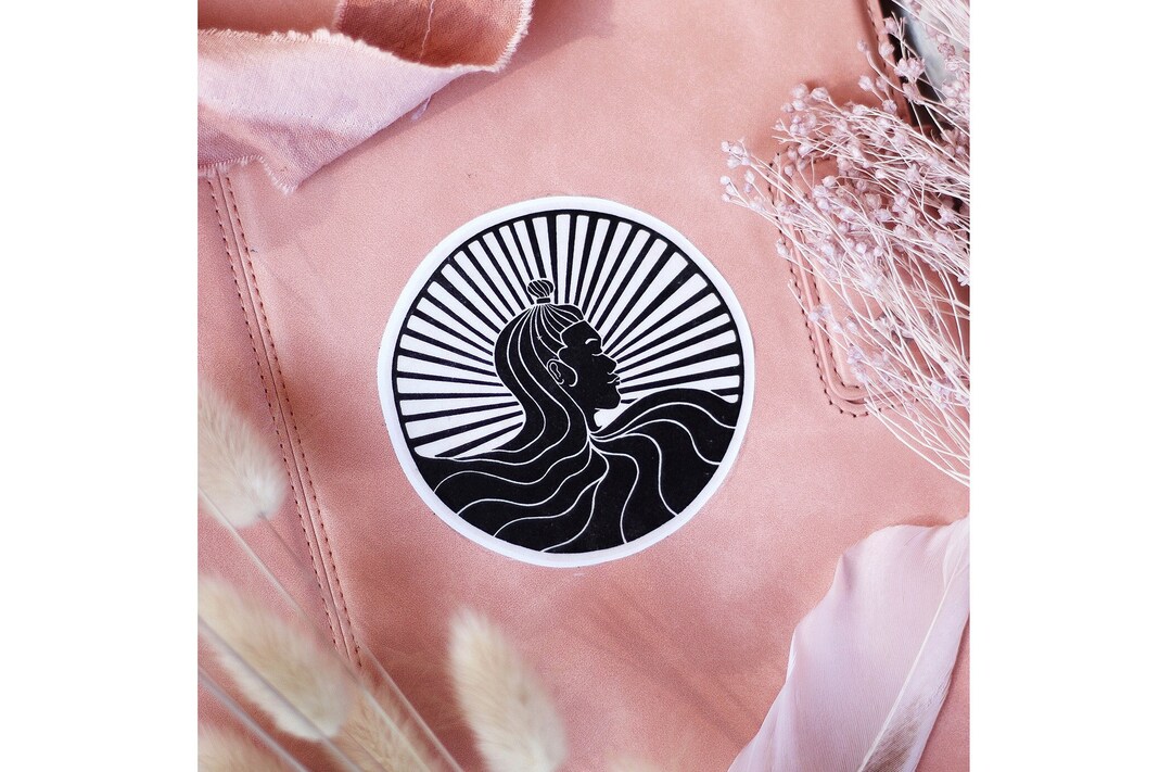 Sticker GODDESS OF TRUST Sun Rays Femininity Woman Love Connection ...