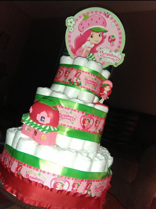 Strawberry Shortcake Diaper Cake - Etsy