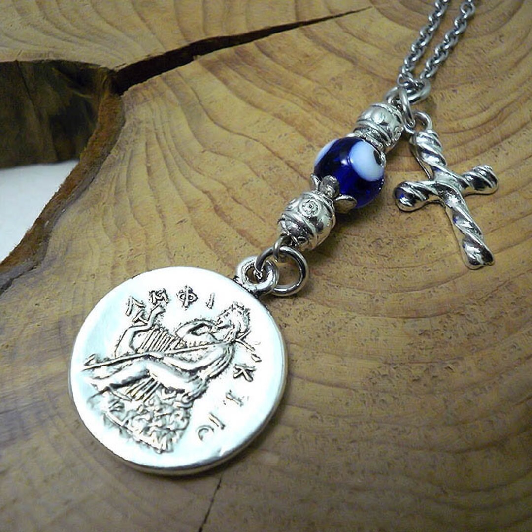 Greek Coin Charm, Greek God Apollo, Two Sided Greek Coin, Car Charm ...