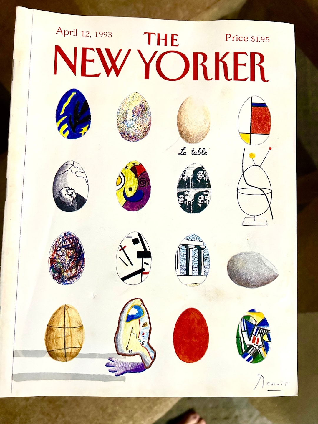 Vintage the New Yorker April 12, 1993 Full Magazine With Cover Art ...