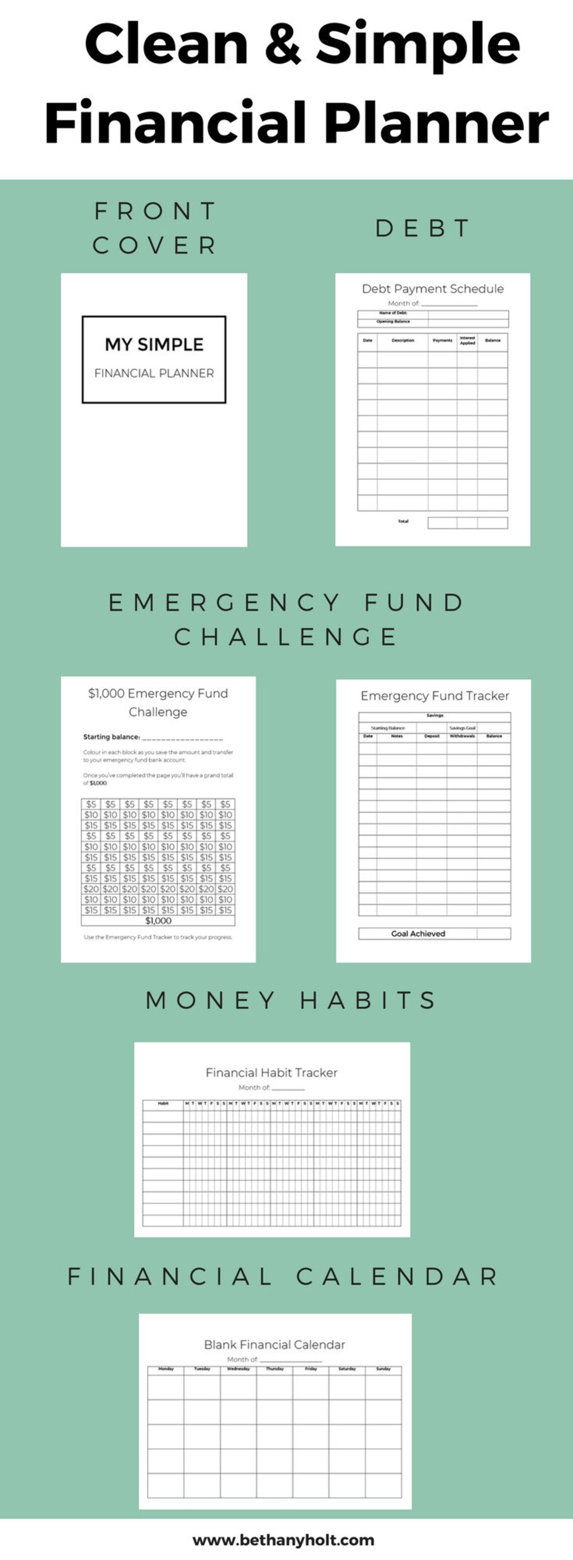 Financial Planner, Budget Planner, Finance Planner, Budget Printable ...