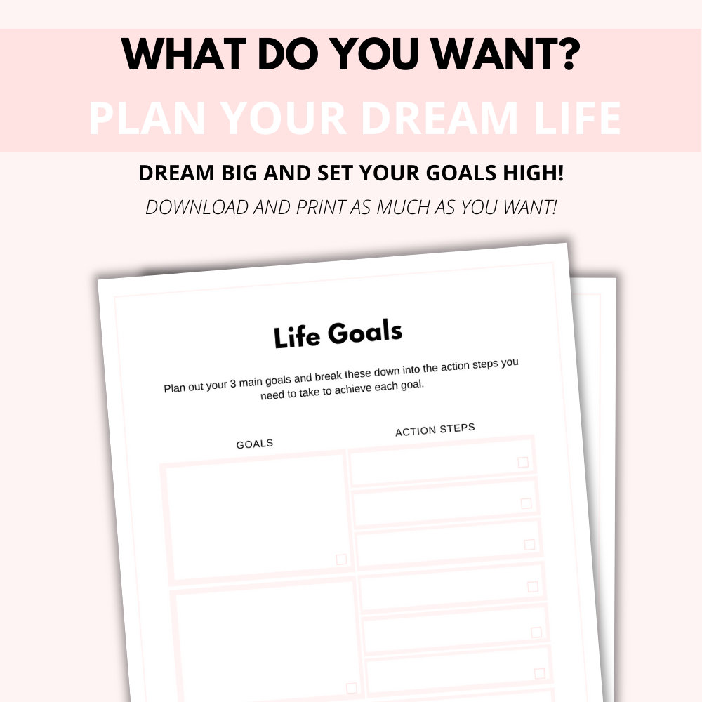 Goal Setting Planner, 2023 Goal Planning, Goal Setting Worksheet Bundle ...