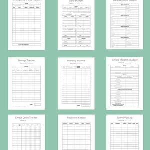 Financial Planner, Budget Planner, Finance Planner, Budget Printable ...