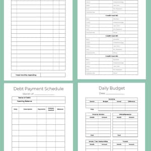Financial Planner, Budget Planner, Finance Planner, Budget Printable ...