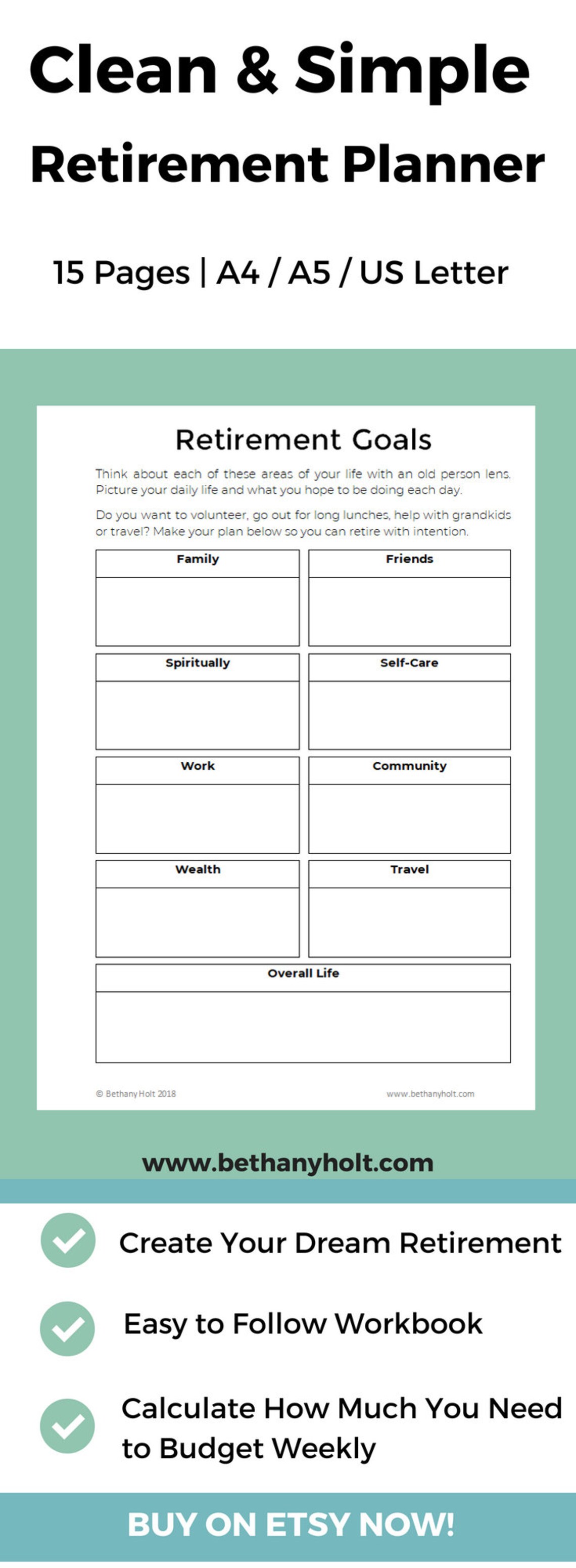 Retirement Planner, Planner Retirement, Financial Planner, Budget ...
