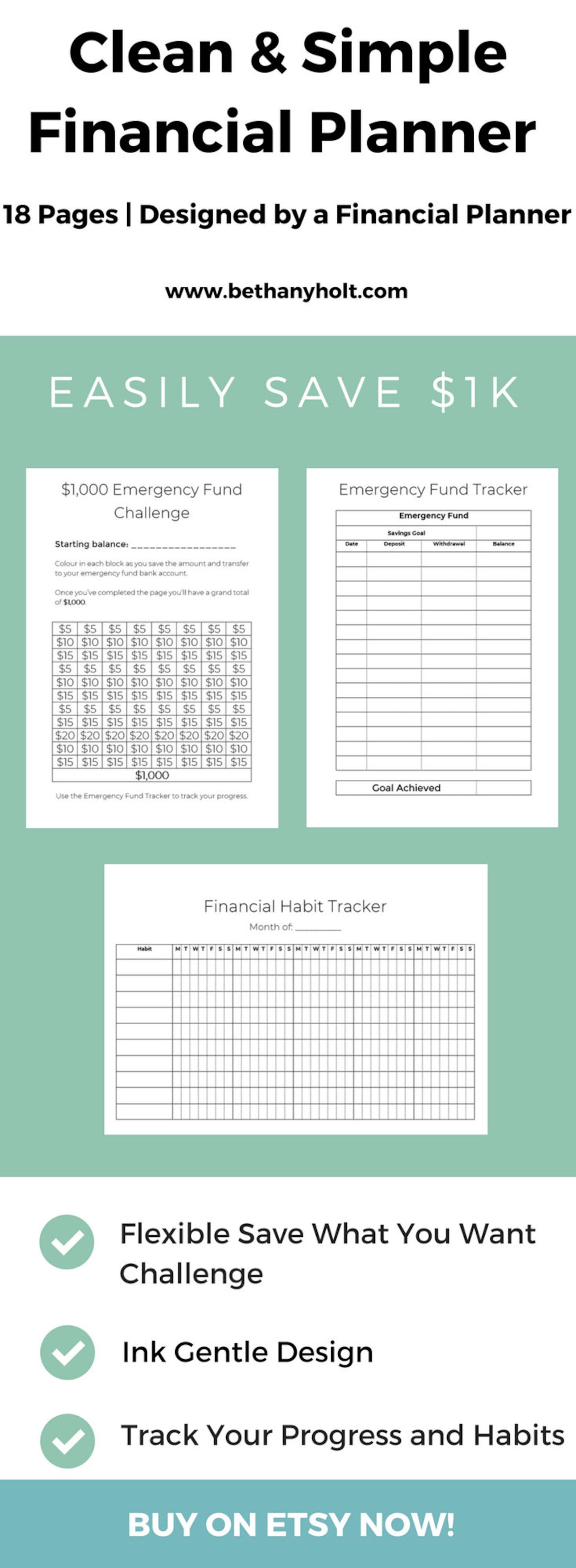 Financial Planner, Budget Planner, Finance Planner, Budget Printable ...