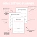 Goal Setting Planner, 2023 Goal Planning, Goal Setting Worksheet Bundle ...
