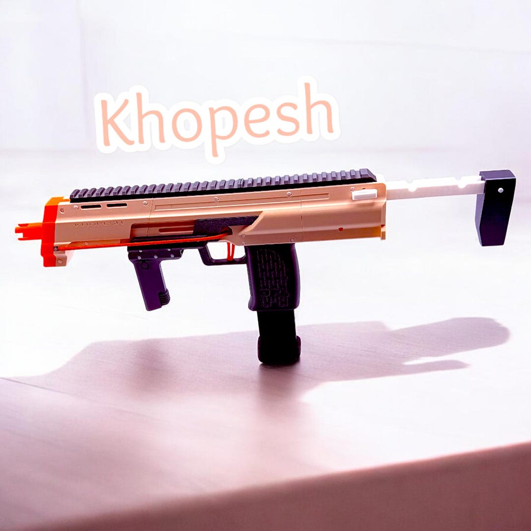 Khopesh Mag in Grip Pump Stringer Short Dart Foam Blaster Leedle ...