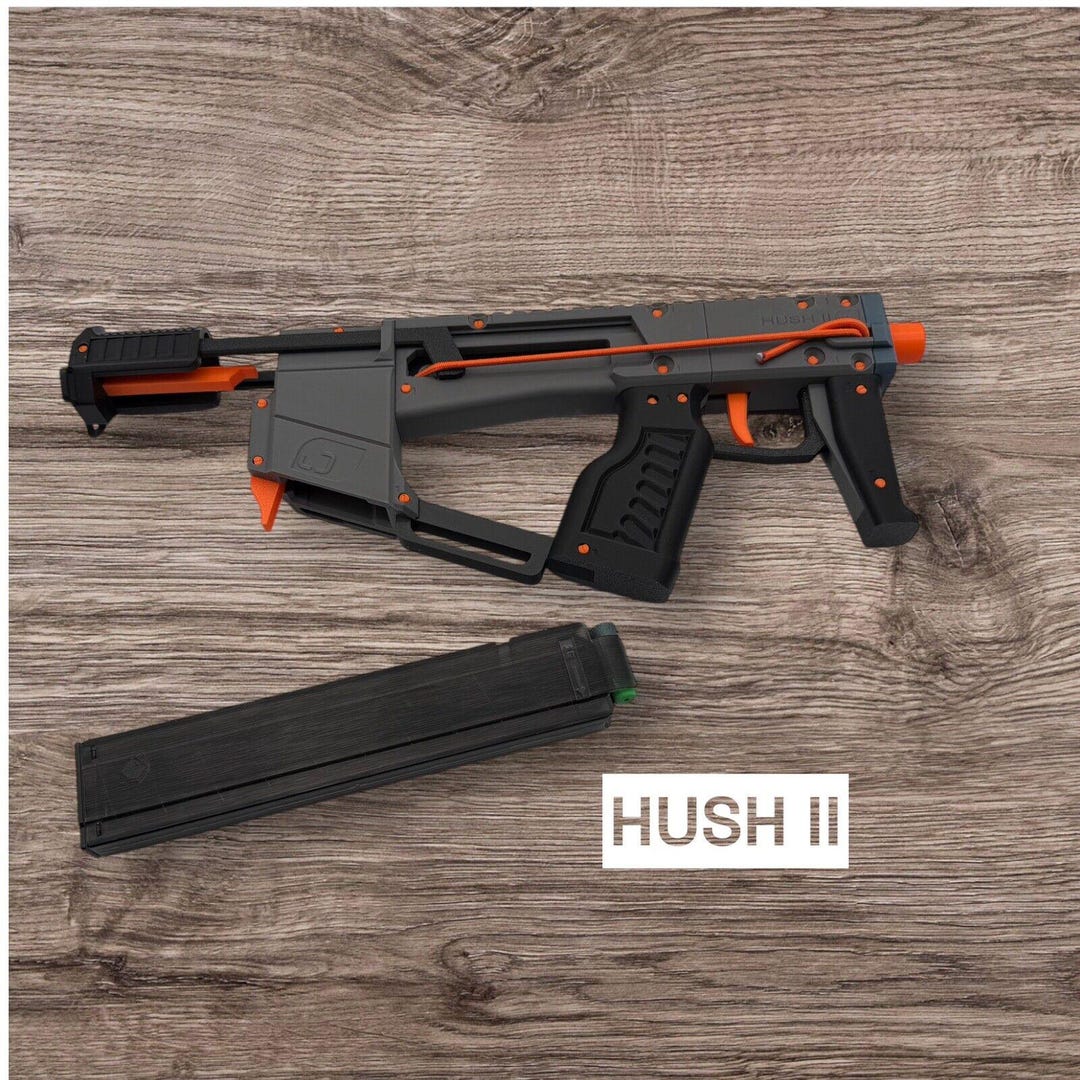 Hush II (hush 2) Talon Magazine Stringer Short Dart Cyberpunk Foam Blaster - Etsy