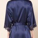 Navy Satin Robe, Bridal Party Robe, Perfect Gift for Robes,navy Wedding ...