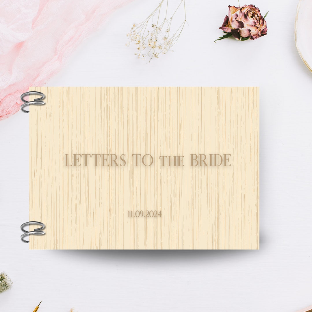 Custom Bride Scrapbook, Letters to the Bride, Bridal Shower Gift From ...