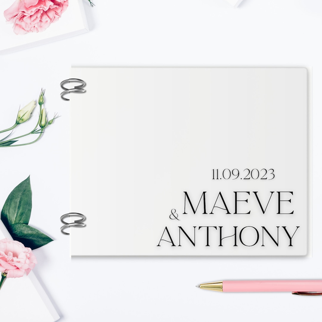 Acrylic Guest Book Modern Wedding Guest Album Photo Album Timeless ...
