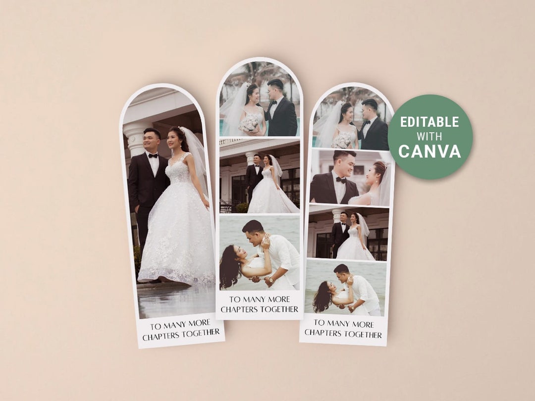 EDITABLE Custom Bookmarks Canva Personalized DIY Bookmark Printable ...