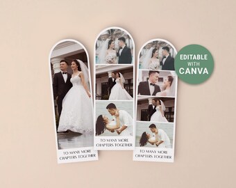 EDITABLE Custom Bookmarks Canva Personalized DIY Bookmark Printable ...