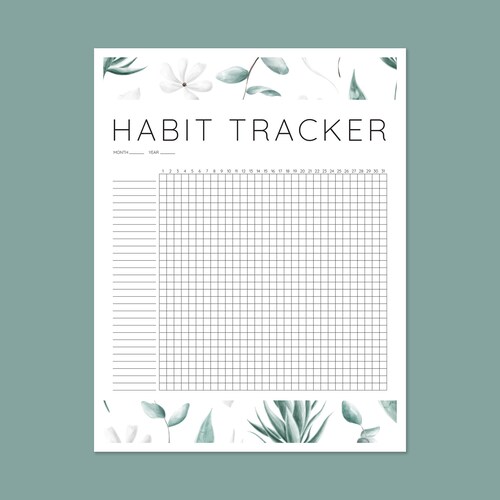 Healthy Habit Tracker - Etsy
