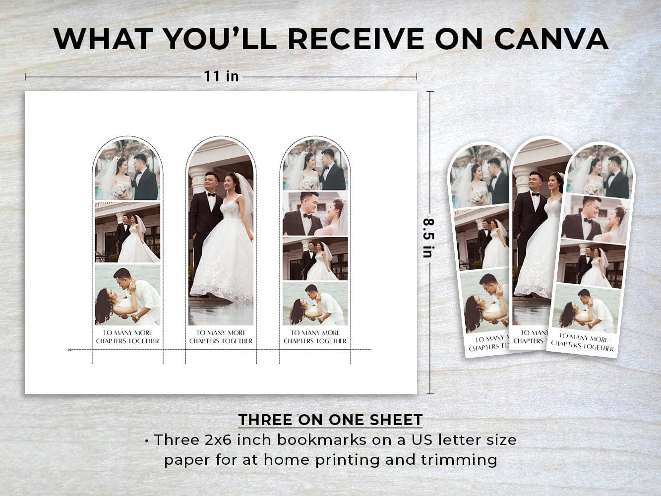 EDITABLE Custom Bookmarks Canva Personalized DIY Bookmark Printable ...