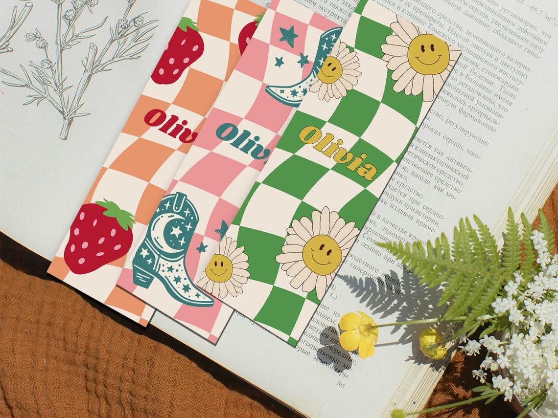 EDITABLE Custom Bookmarks Canva Personalized DIY Bookmark Printable ...