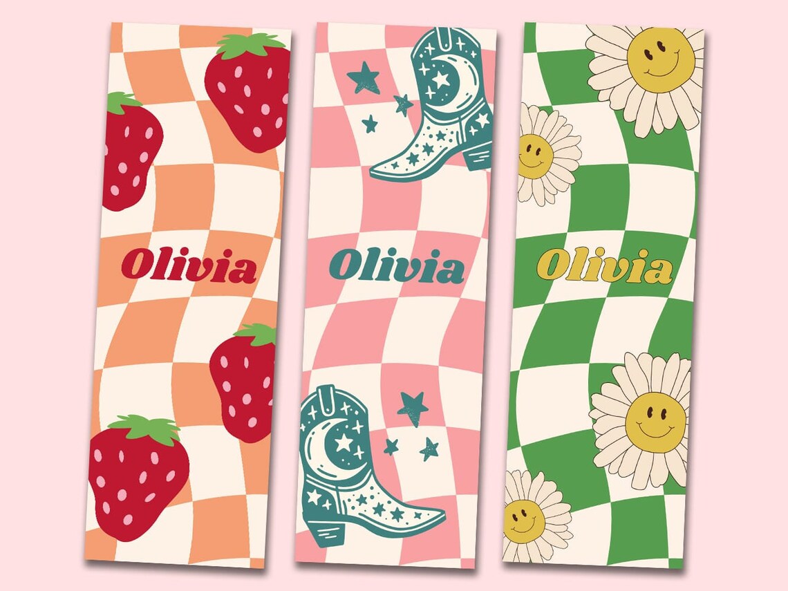 EDITABLE Custom Bookmarks Canva Personalized DIY Bookmark Printable ...