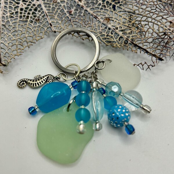 Sea Glass Keychain - Etsy