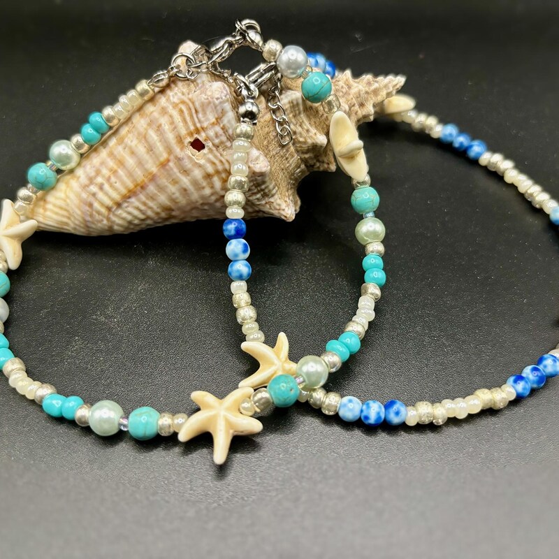 Starfish Anklet - Etsy