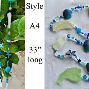 Sea Glass Strings / Beach Lover Gift / Ocean Decor / Unique Gift From ...