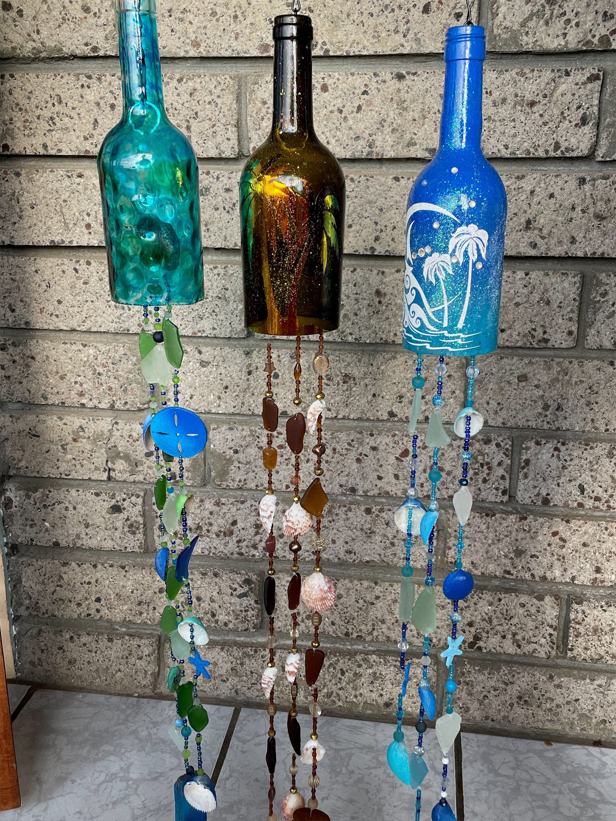 Wine Bottle Wind Chimes