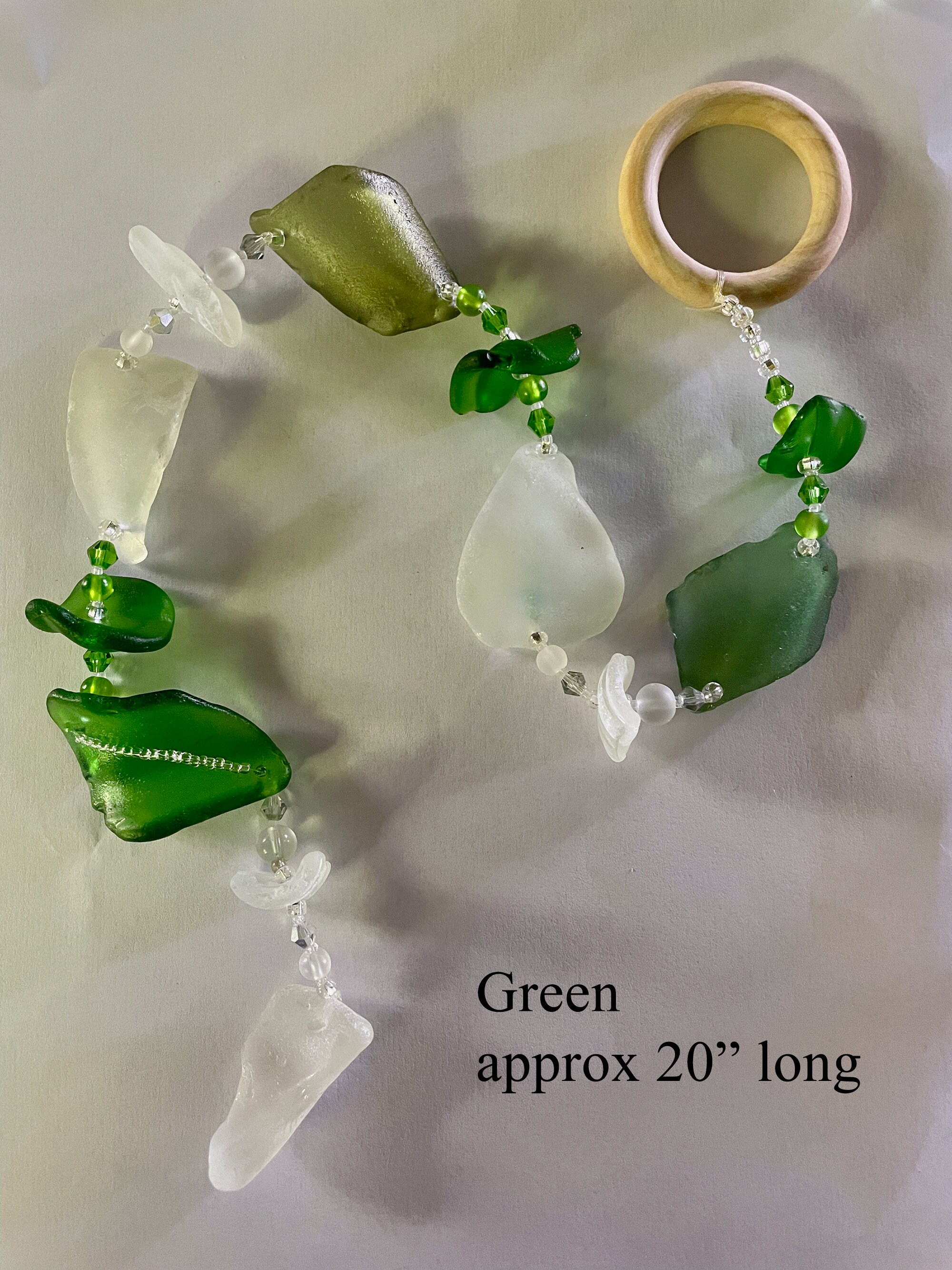 Beach Glass Strings / Beach Lover Gift / Ocean Decor / Unique Gift From ...