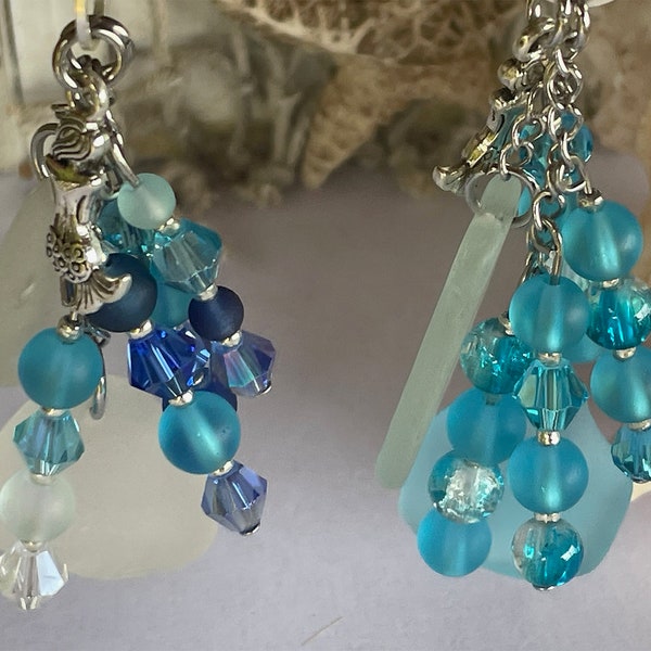 Sea Glass Keychain - Etsy