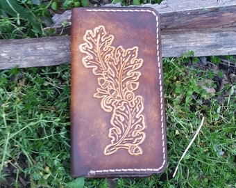 Leaf Long Wallet - Etsy