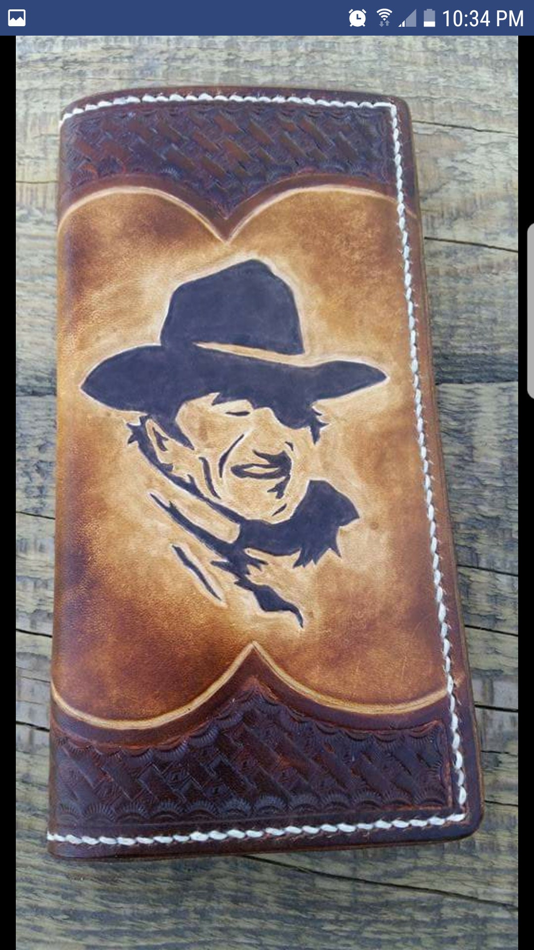 John Wayne Wallet Long Wallet Vertical Wallet Western - Etsy
