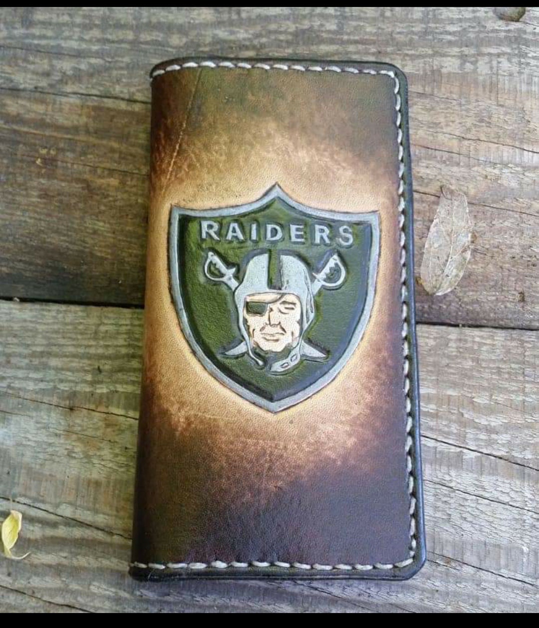 Raiders Men's Leather Long Wallet - Etsy