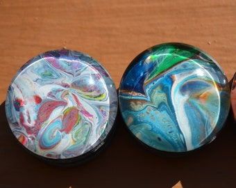 Acrylic fluid art | Etsy