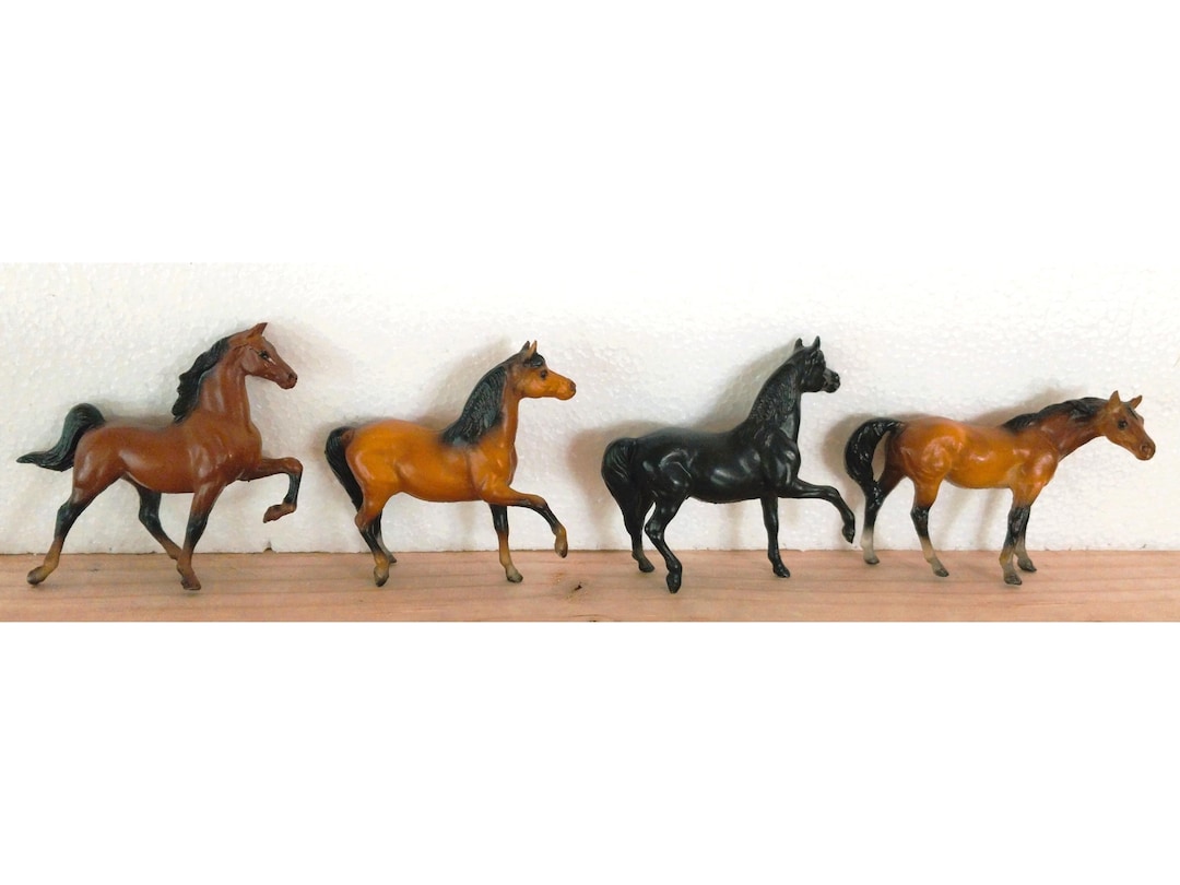Vtg 4 Lot Breyer Stablemates Model Horse Miniatures 1970s Collectible ...