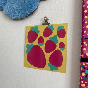 Plentiful Strawberries Art Print - Etsy